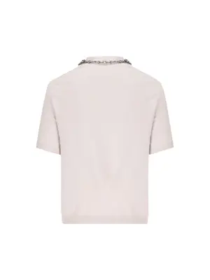 Valentino Garavani Embellished Short-sleeved Jumper