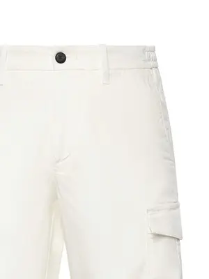 Eleventy Cargo Shorts With Belt Loops And Multiple Pockets - White