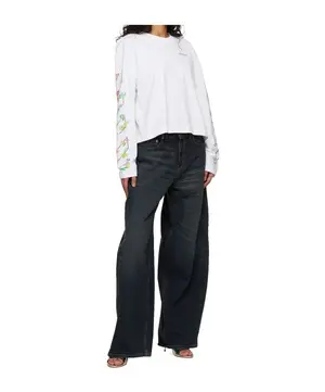 Off-White Diag Glowing Flower Long Sleeve T-shirt