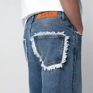 Séfr Frayed Cut Jeans