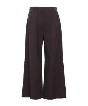 Liu Jo Pleated Wide-leg Poplin Trousers