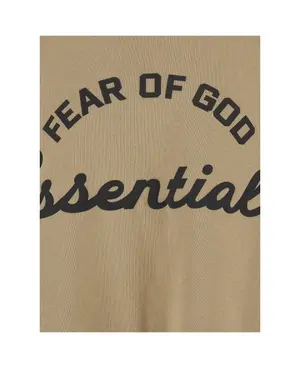 Fear Of God Logo Oversized T-shirt - Nude