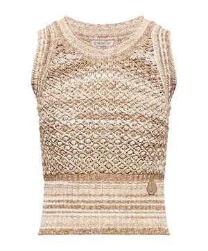 Moncler Striped Knit Tank Top