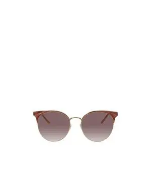 Gucci Logo Detail Cat Eye Sunglasses - Brown