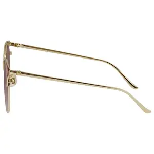 Gucci Logo Detail Cat Eye Sunglasses - Brown