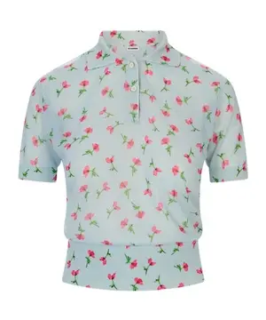 JIL SANDER Floral Slim-fit Polo T-shirt
