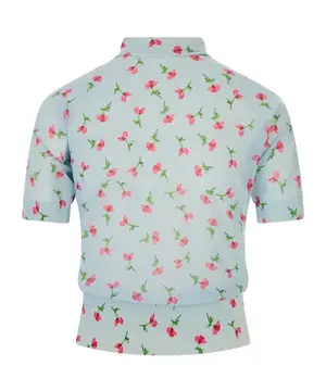 JIL SANDER Floral Slim-fit Polo T-shirt