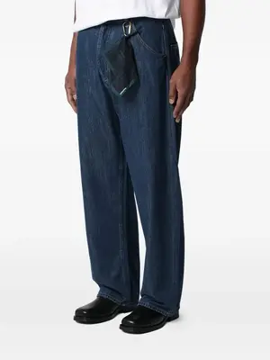 DARKPARK Indigo Blue Cotton-blend Jeans - Black