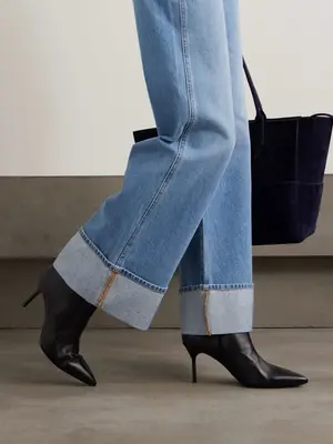 Staud Sebastian Leather Ankle Boots