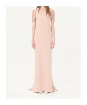 Valentino Garavani Embroidered Couture Cady Long Dress