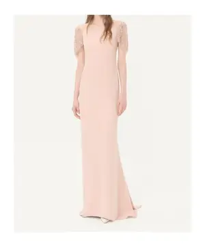 Valentino Garavani Embroidered Couture Cady Long Dress