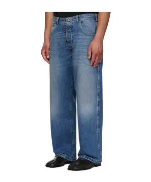 MAISON MARGIELA Buckle Detail Straight-leg Jeans