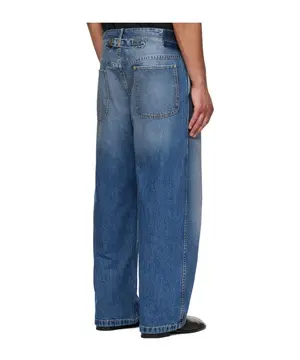 MAISON MARGIELA Buckle Detail Straight-leg Jeans