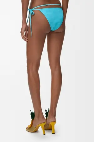 Loewe Logo Jacquard Bikini Briefs - Turquoise
