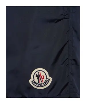 Moncler Logo Patch Nylon Swim Shorts