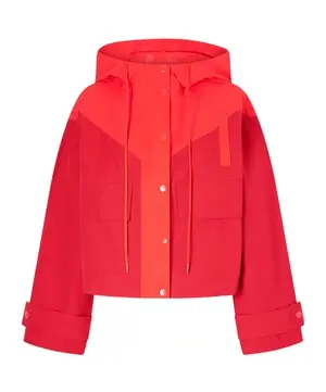 Staud Alta Hooded Jacket - Red
