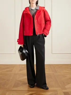 Staud Alta Hooded Jacket - Red