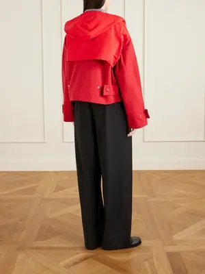 Staud Alta Hooded Jacket - Red