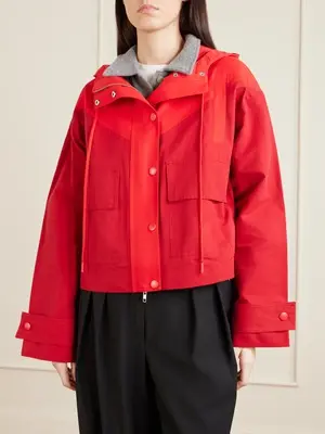 Staud Alta Hooded Jacket - Red