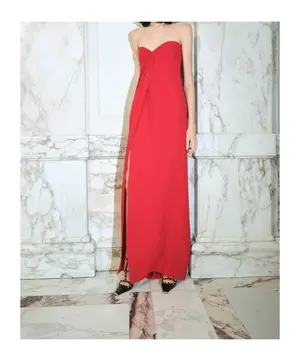 Valentino Garavani Cady Couture Strapless Sweetheart Neckline Maxi Dress