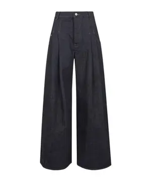 Jacquemus Pleated Wide-leg Jeans