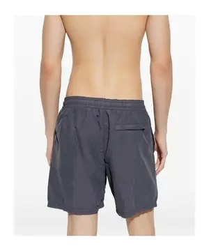 Stone Island Logo Swim Shorts - Blue Grey