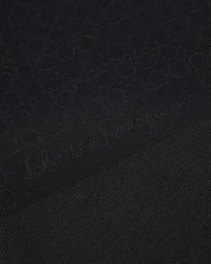 FERRAGAMO Logo Tassel Scarf - Black