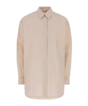 JIL SANDER Lightweight Poplin Shirt - Nude