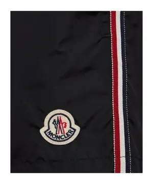 Moncler Tricolour-trimmed Nylon Swim Shorts