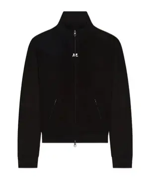 COURREGES Zip-up Jacket With Ac Logo - Black