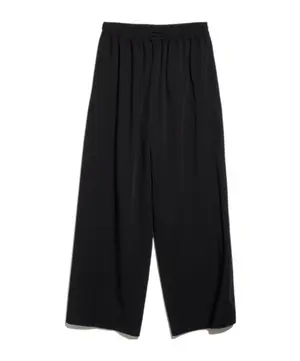Gucci Wool Twill Wide Leg Leisure Pants - Black