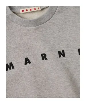 Marni Crewneck Logo Sweatshirt - Gray