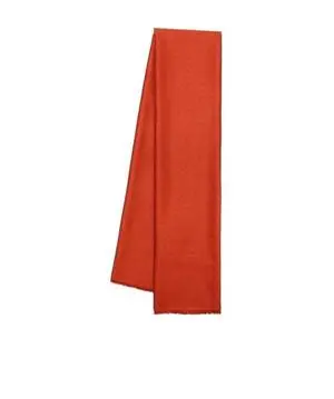 FERRAGAMO Mark Detail Scarf - Red