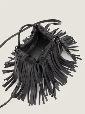 Givenchy Leather Fringe Tote Bag - Black