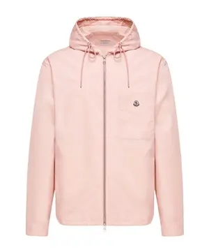 Moncler Cotton Blend Poplin Shirt Jacket