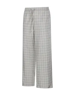 DUNST Drawstring Check Trousers