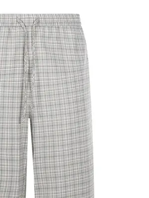 DUNST Drawstring Check Trousers