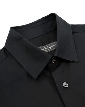 FERRAGAMO Lapel Shirt - Black