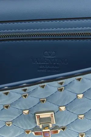 Valentino Garavani Studded Shoulder Bag - Blue