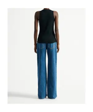 Balmain Paris Embroidered Vest Top - Black