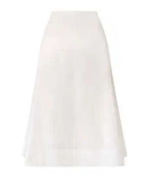 Khaite Paneled Cotton-poplin Midi Skirt