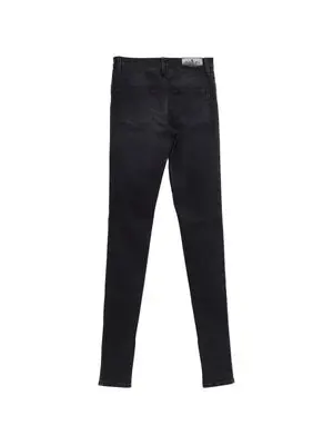 Gucci High-rise Skinny Jeans With Split Hem - Black