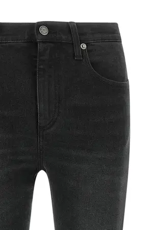 Gucci High-rise Skinny Jeans With Split Hem - Black