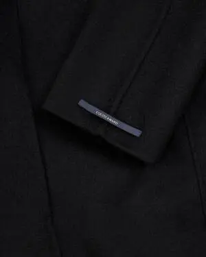 Max Mara Logo Coat - Black