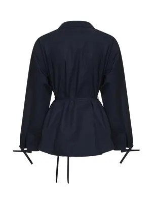 Moncler Logo Patch Zipped Shirt Jacket