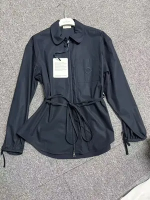 Moncler Logo Patch Zipped Shirt Jacket