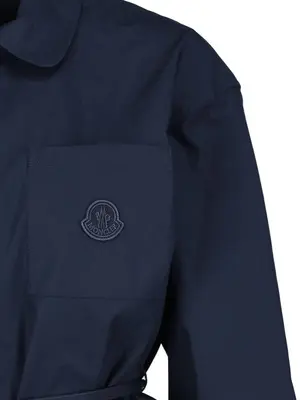 Moncler Logo Patch Zipped Shirt Jacket