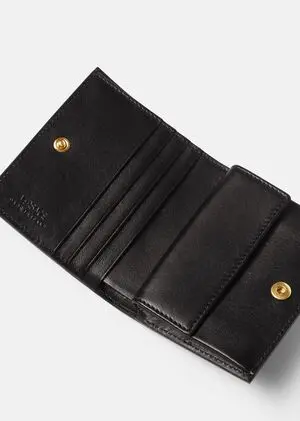 Versace Logo Plaque Bifold Wallet
