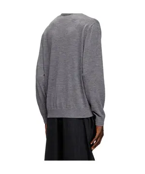 DIESEL® Buttoned V-neck Cardigan With Cut-out Logo