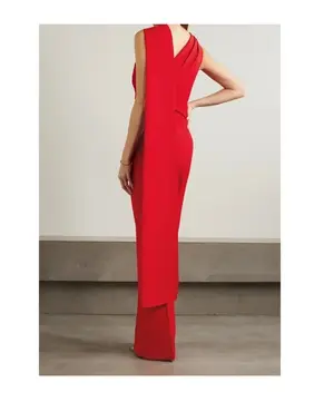 Roland Mouret Asymmetrical Draped Jumpsuit